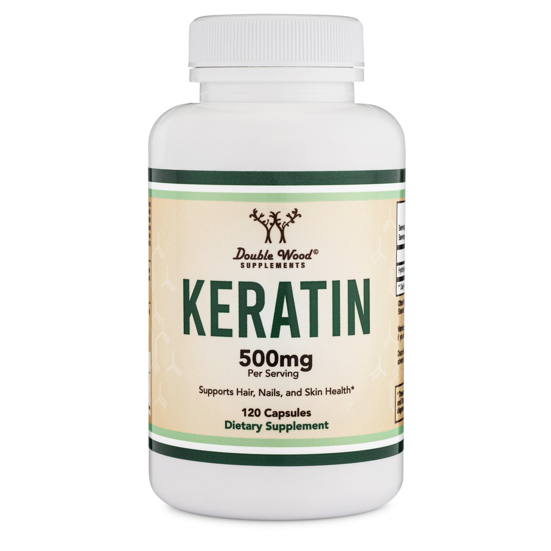Keratin Hair Growth Vitamin 500mg per Serving, 120 Pills Keratin Hair ...