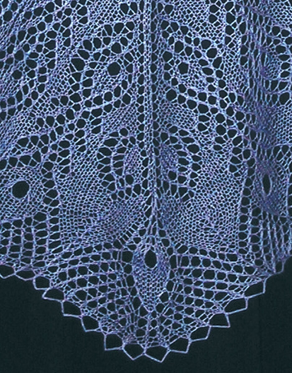 Knitting Pattern, Knitted Lace, Charts Instructions, Shawl Design, Pdf ...