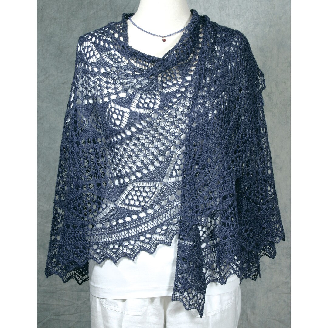 Lace Knit, Knitting Pattern, Charted Instructions, Shetland Lace ...