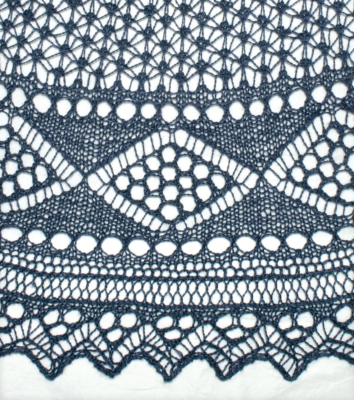 Lace Knit, Knitting Pattern, Charted Instructions, Shetland Lace ...