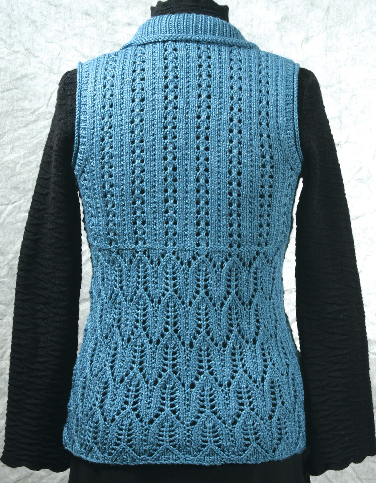 Knitting Pattern, Womens Vest, Knit Garment, Charted Lace, Pdf Pattern ...