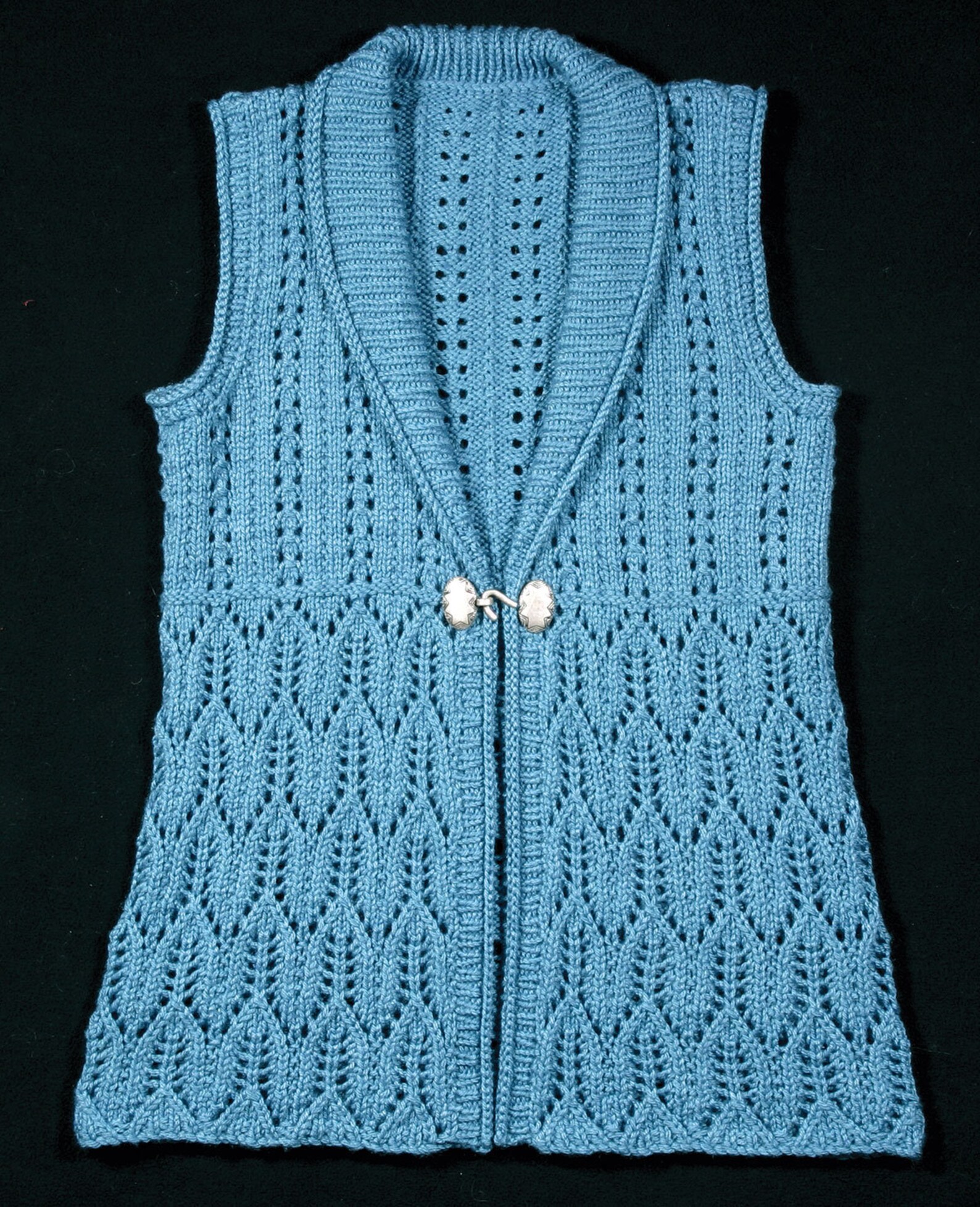Knitting Pattern, Womens Vest, Knit Garment, Charted Lace, Pdf Pattern ...