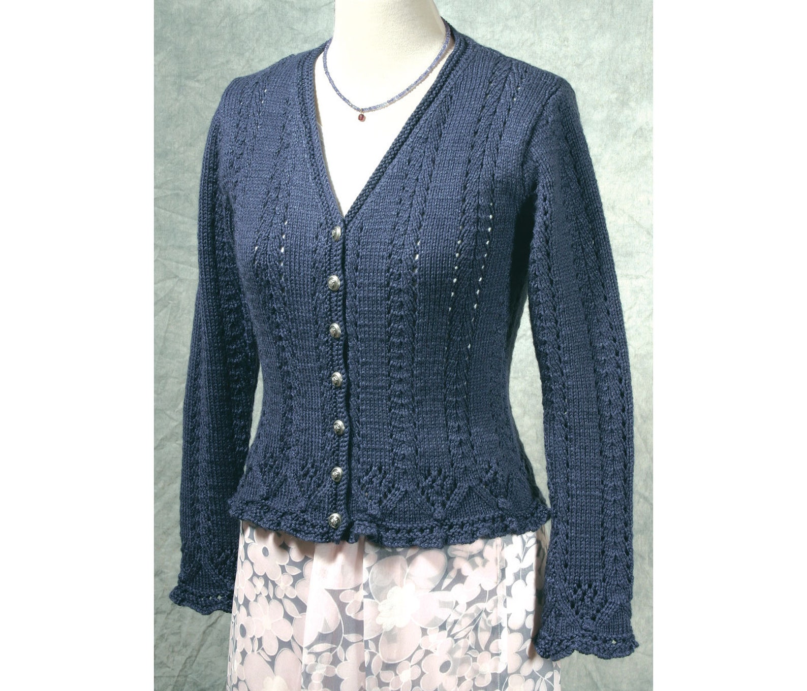 Lace Sweater, Knitting Pattern, Knitted Cardigan, Charts Instructions ...