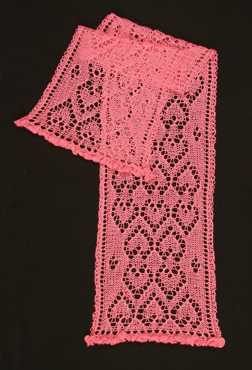 Scarf Knitting, Lace Knit Pattern, Charted Instructions, Instant ...