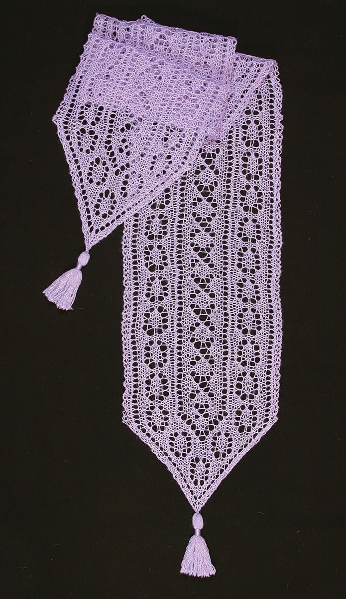 Scarf Knitting, Lace Knit Pattern, Charted Instructions, Instant ...