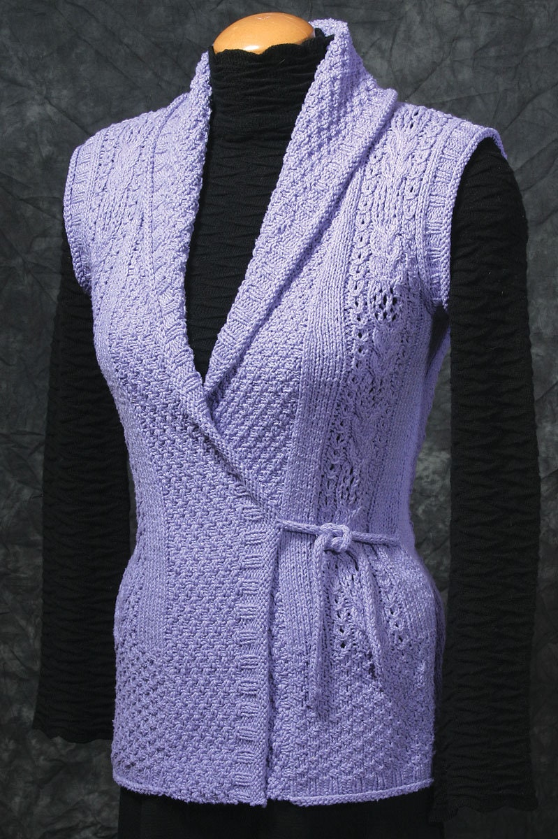 Knitted Vest, Knitting Pattern, Knit Garment, Charted Instructions ...