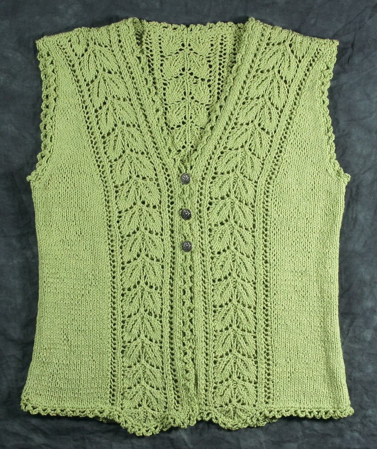 Knitting Pattern, Lace Vest, Knit Garment, Charted Instructions, Pdf ...