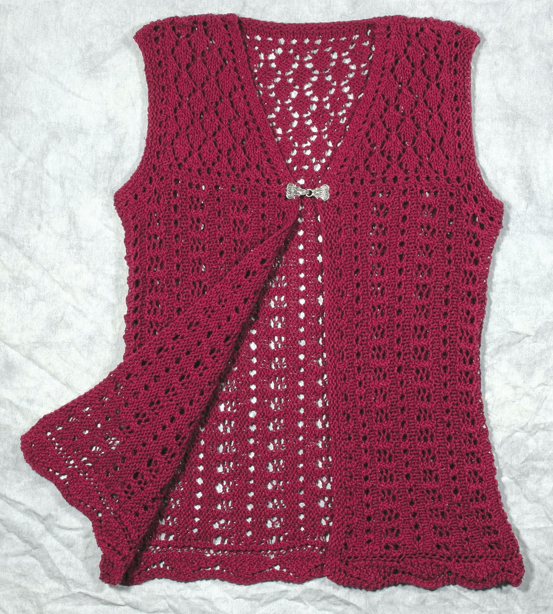 Womens Vest, Knitting Pattern, Knit Garment, Charted Lace, Digital ...