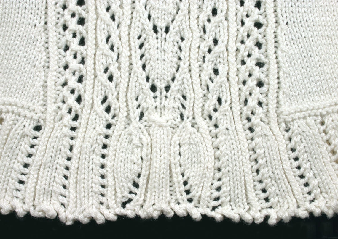 Lace Garment, Knitting Pattern, Knitted Sweater, Chart Instructions ...