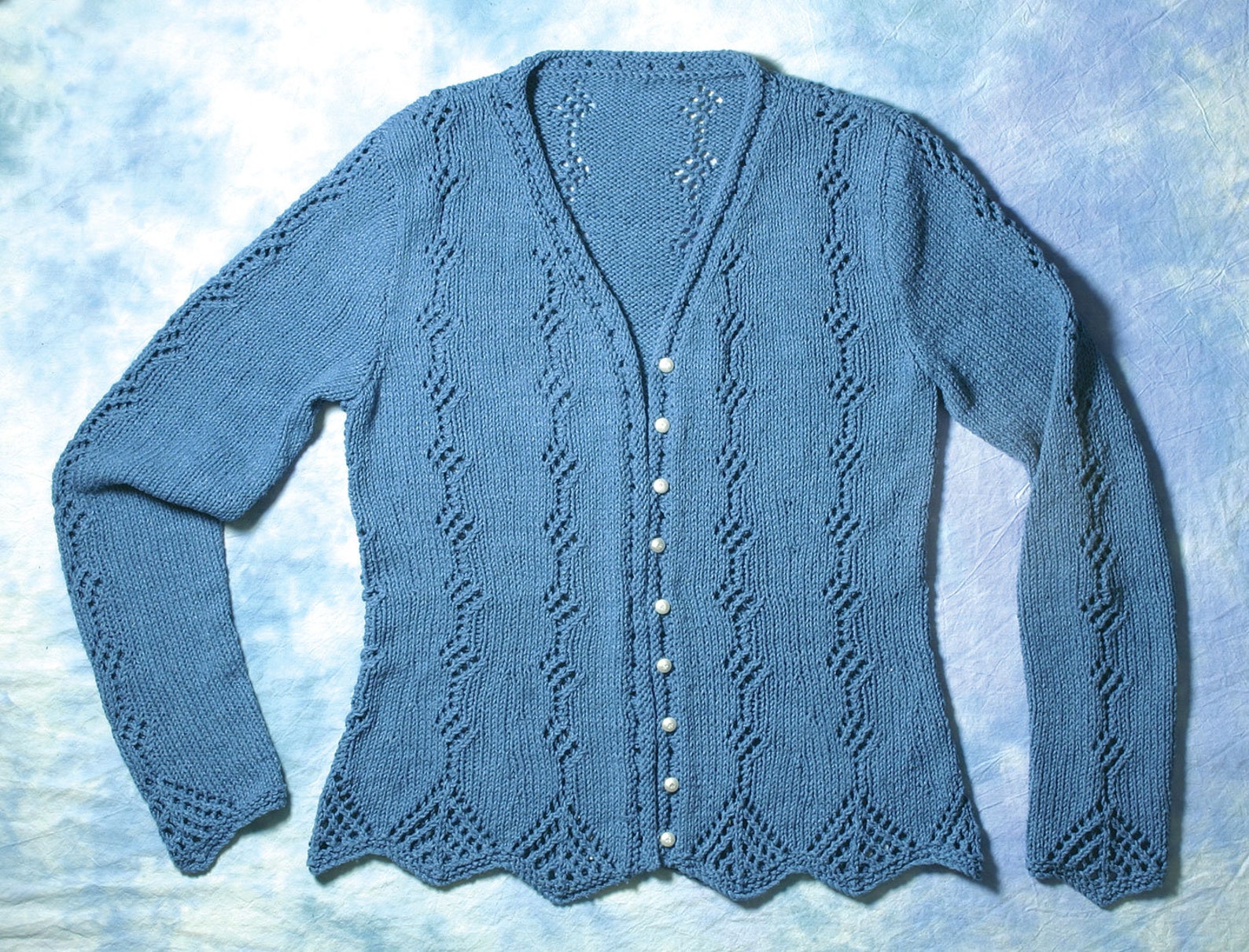 Lace Cardigan, Womens Knitting Pattern, Knitted Sweater, Charts ...