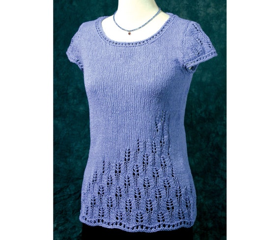 Womens Knit Top Knitting Pattern Lace Garment Knitting - Etsy