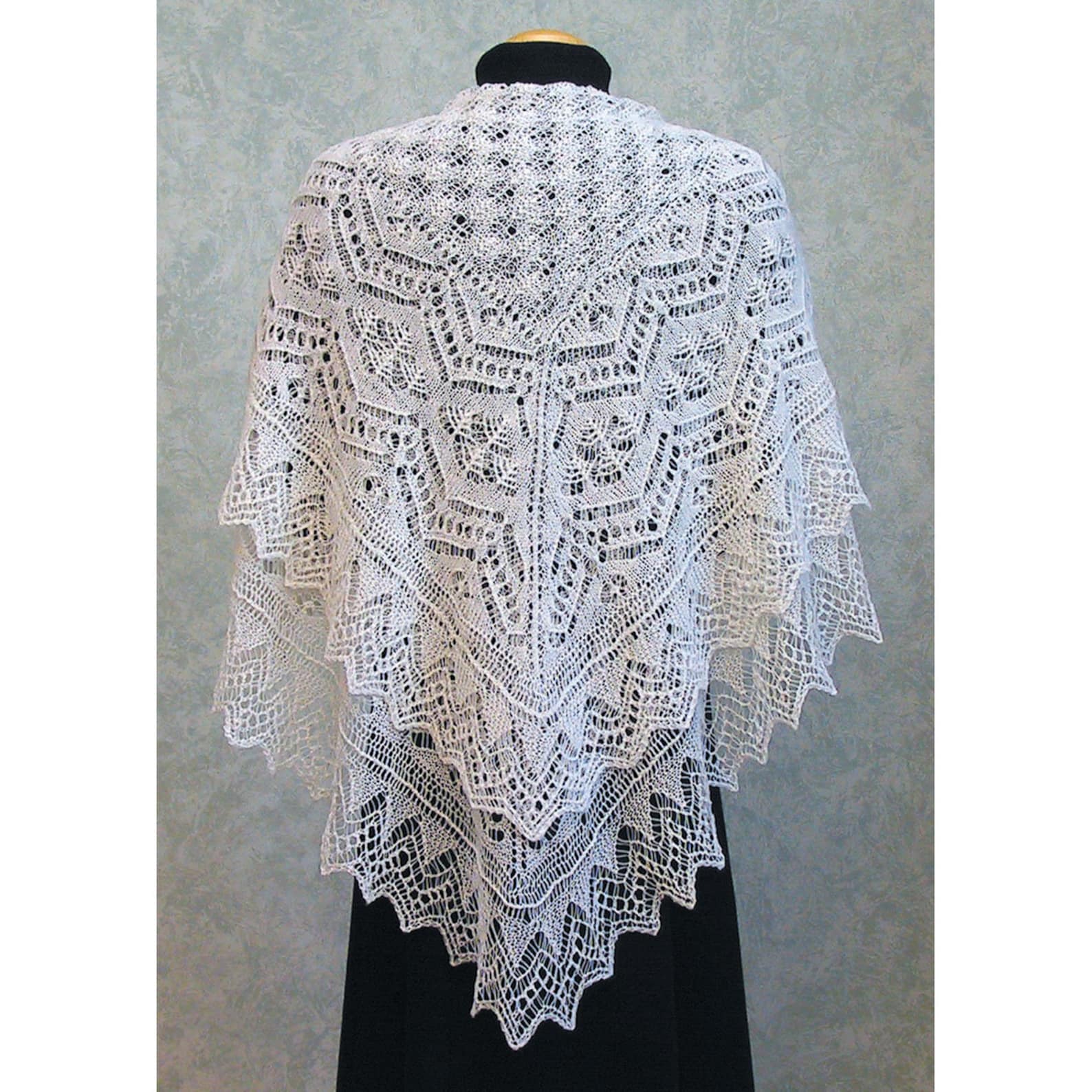 Lace Shawl, Knitting Pattern, Charted Instructions, Shetland Lace, Pdf ...