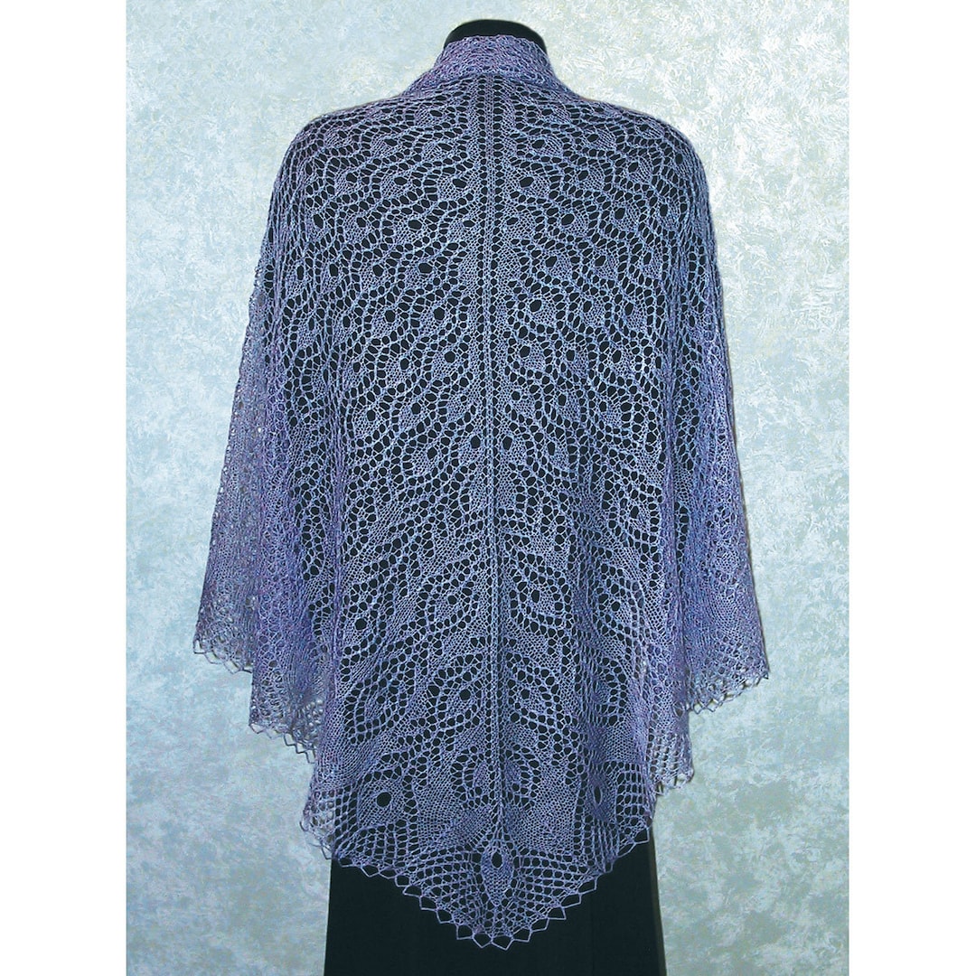 Knitting Pattern, Knitted Lace, Charts Instructions, Shawl Design, Pdf ...