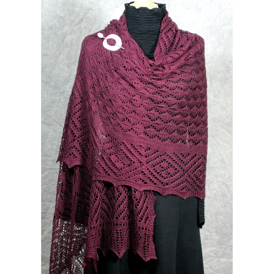 Knitting Design, Lace Weight, Knitting Charts, Lace Stole Pattern ...
