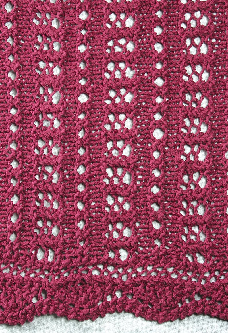 Womens Vest, Knitting Pattern, Knit Garment, Charted Lace, Digital ...