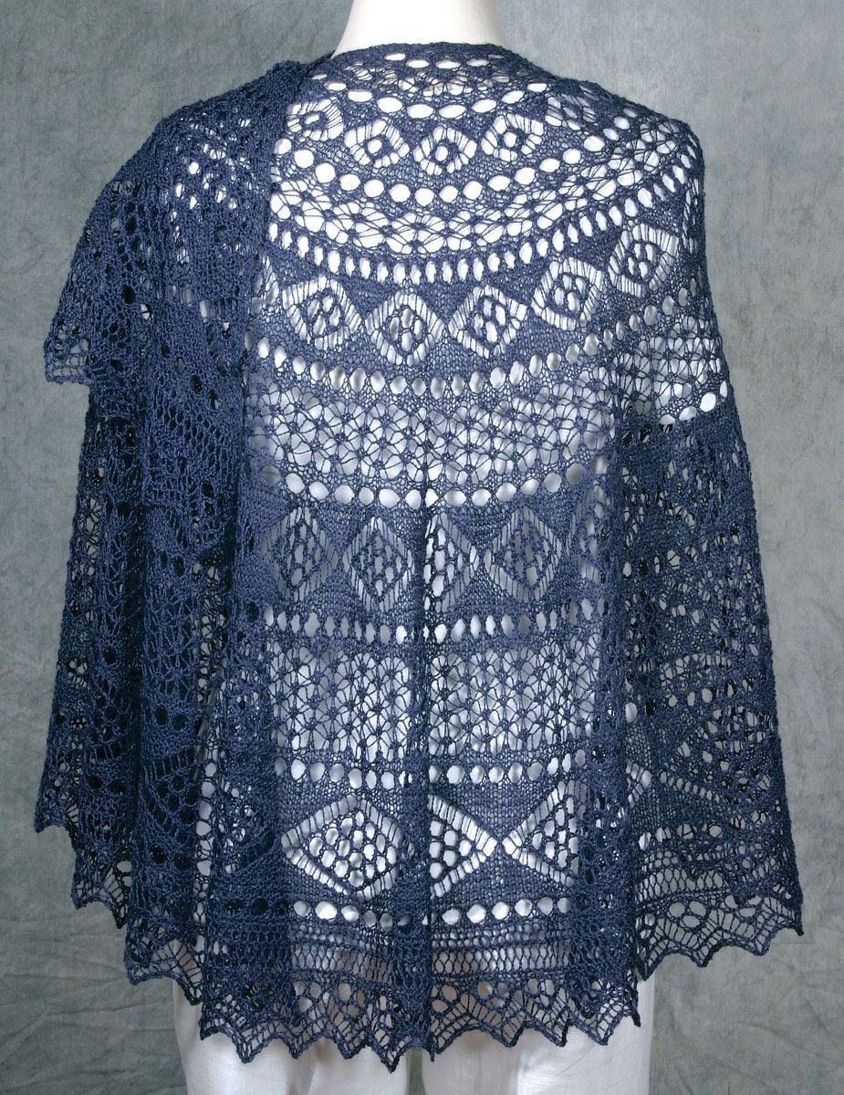Lace Knit, Knitting Pattern, Charted Instructions, Shetland Lace ...