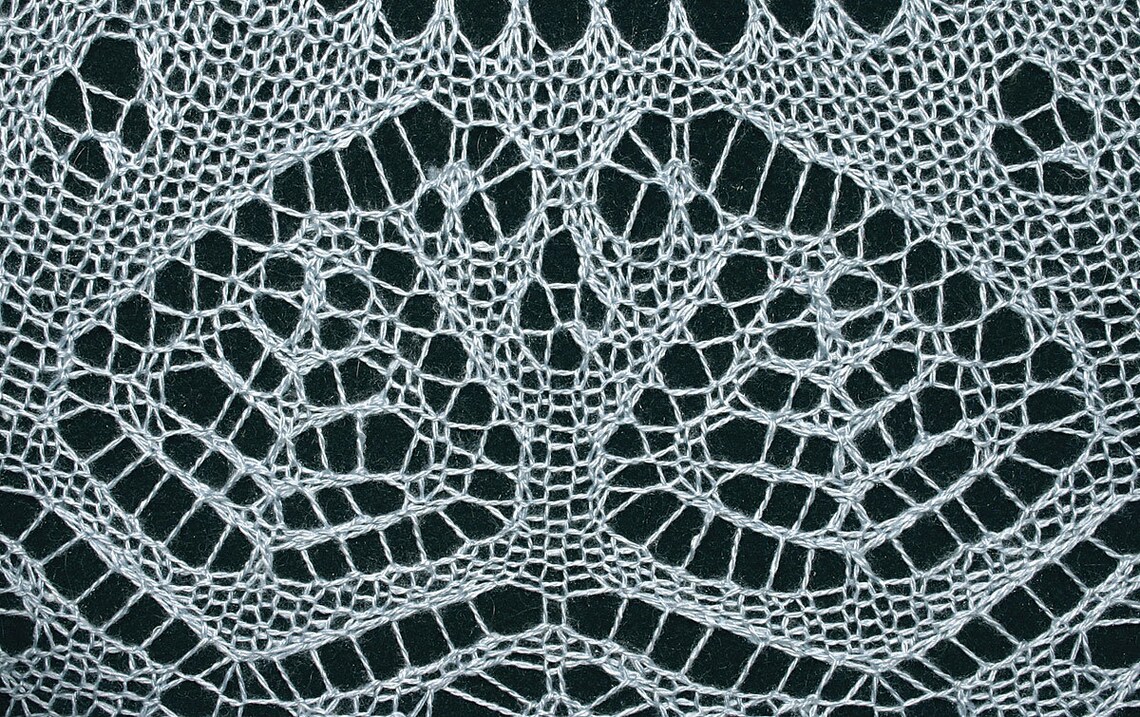 Knitting Pattern, Traditional Lace, Charts Instructions, Knitted Shawl ...