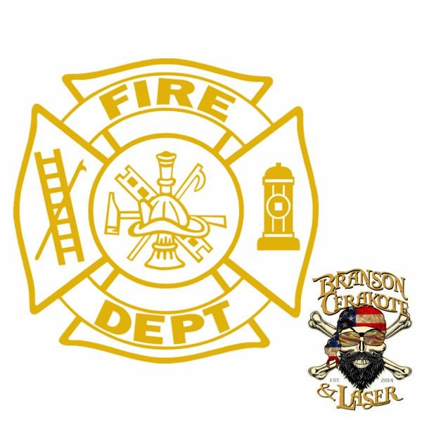 Fire Department Stencil Tumbler Cerakote High Heat - Etsy