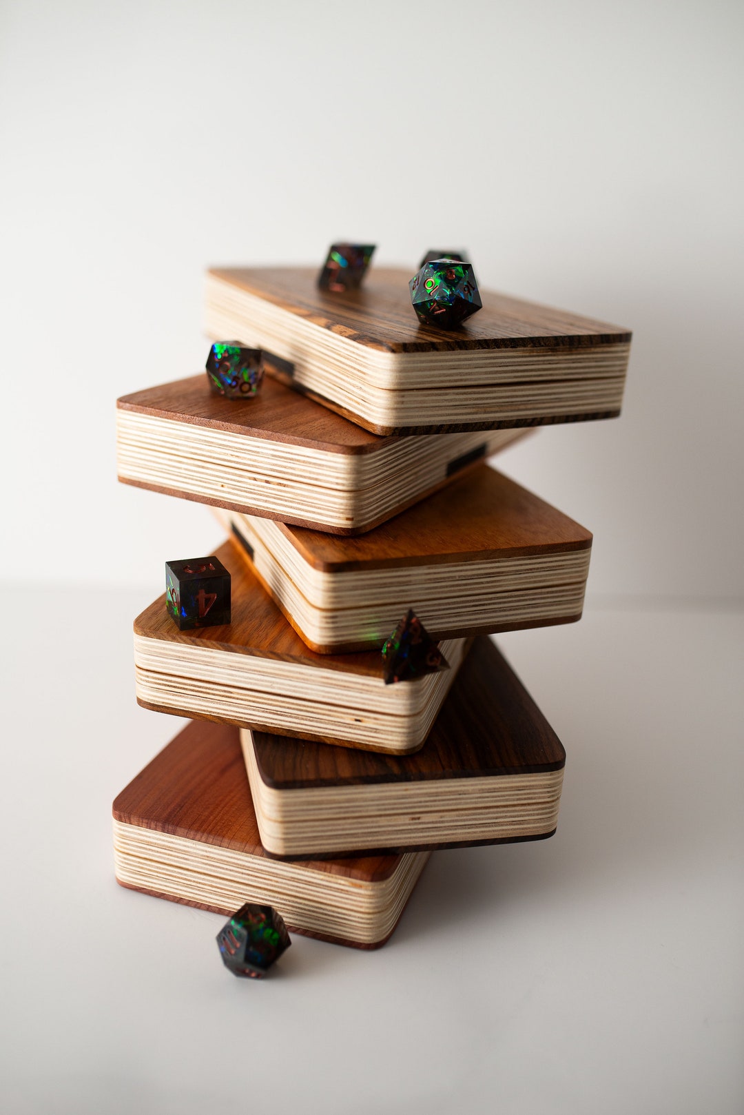 D&D 3-set Dice Vault and Tray Ice-cream Sandwich Dnd Exotic Wood Box ...