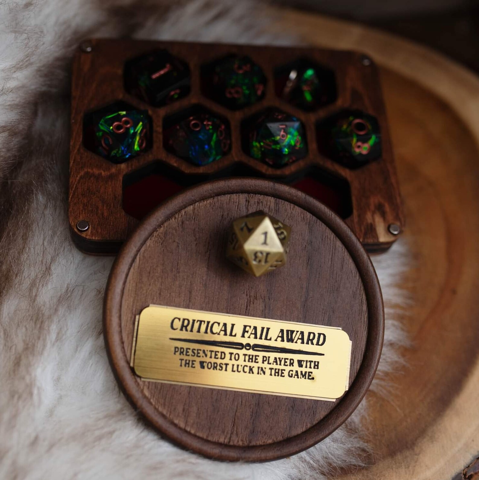 D&D Critical Fail Award Natural 1 Plaque Dice Award Dnd - Etsy