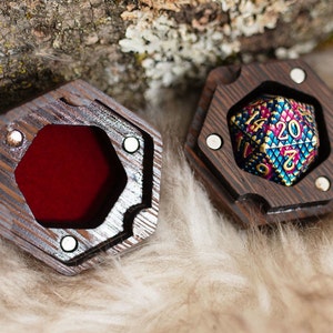 Single Die Vault Exotic Wood Dice Prison D20 Dice Box - Etsy