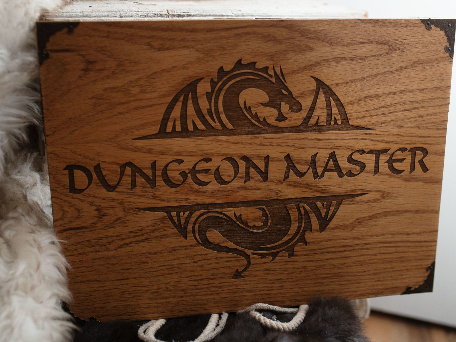 Rustic Oak Dungeon Master Screen Wooden DM Screen 3 Leaf | Etsy