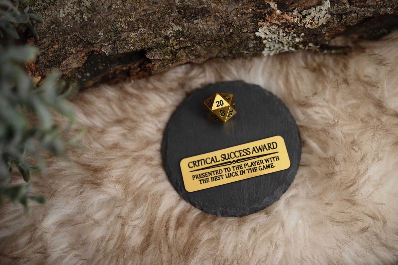 D&D Critical Success/fail Award - Dungeon and Dragons Plaque - Dice ...