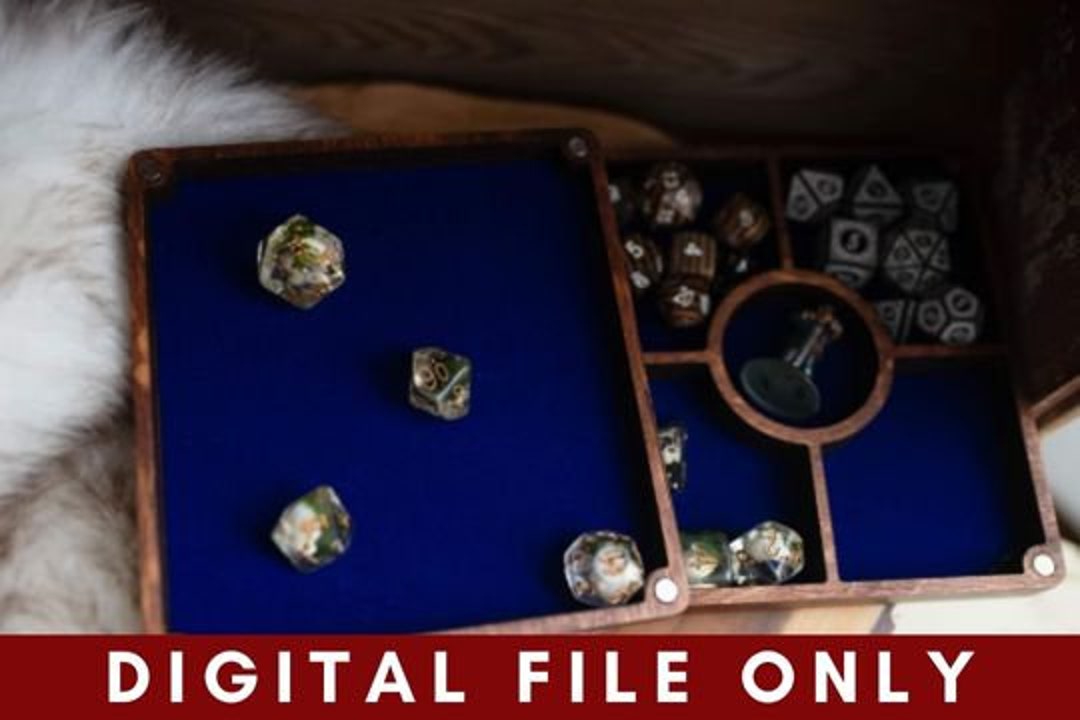 DIGITAL File - D&D 4-set Dice/mini Box and Tray - Dxf Download File - Etsy