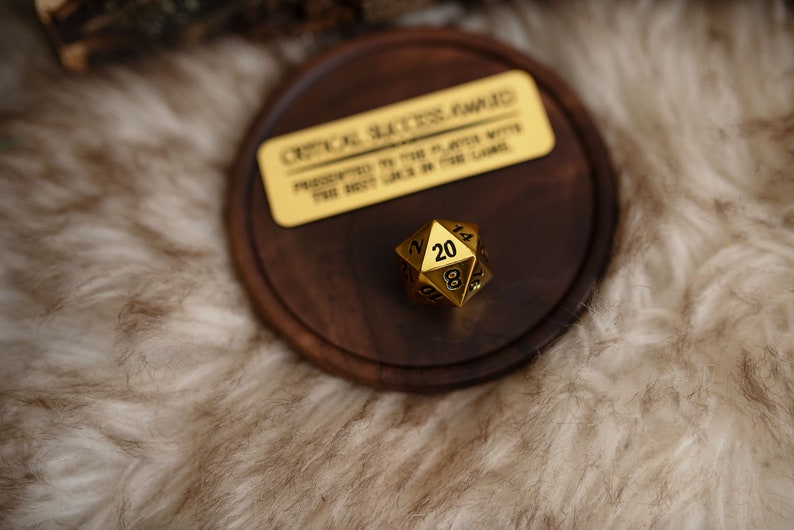D&D Critical Success/fail Award - Dungeon and Dragons Plaque - Dice ...