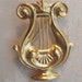 Musically Inspired a Golden Harp Pin - Etsy