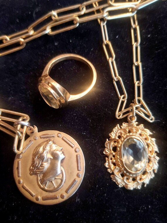 Goddess of Fortune Medallion, Fortuna; Lady Luck Pen… - Gem