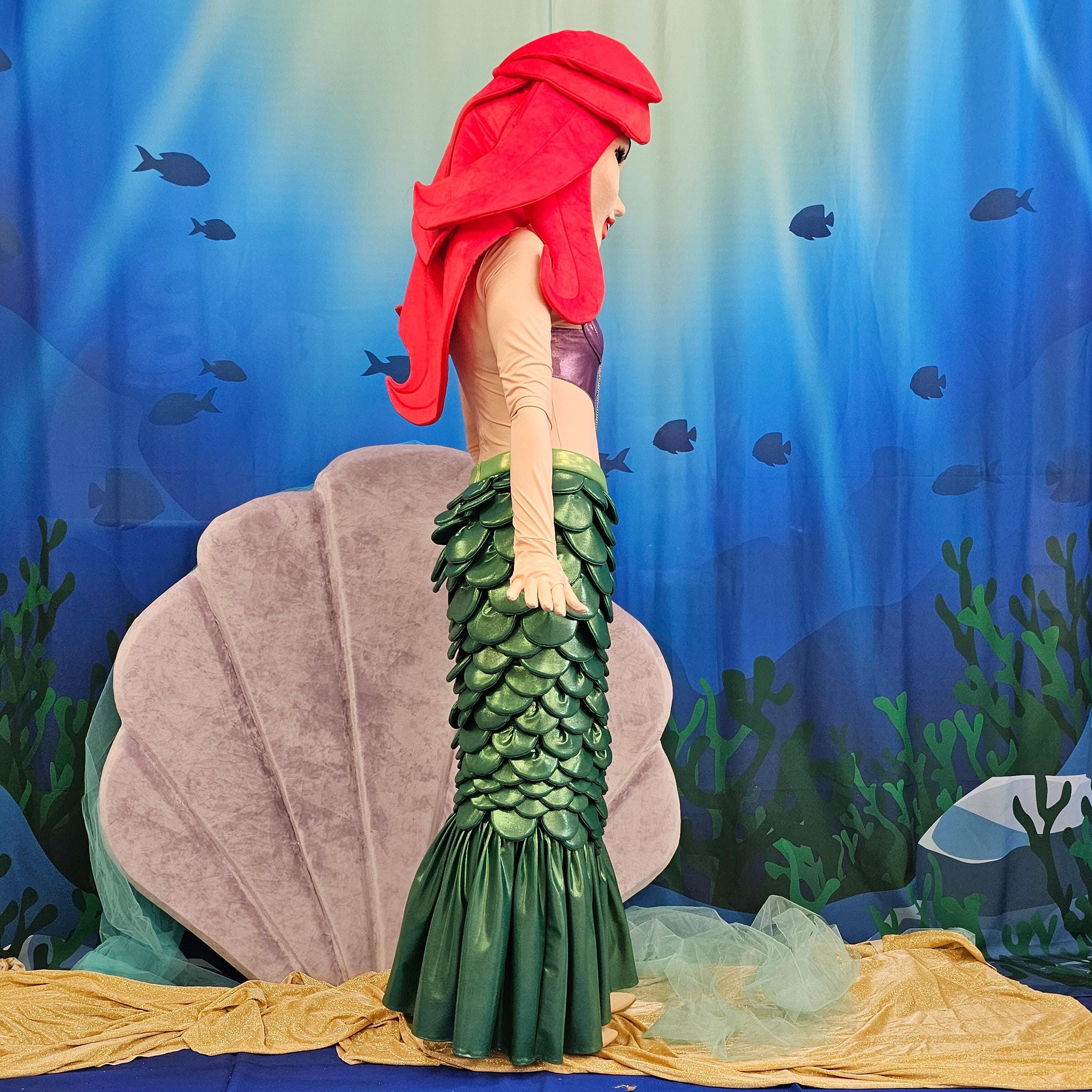 Enchanted Sea Princess - Mermaid Mascot Costume With Realistic 3D Head ...