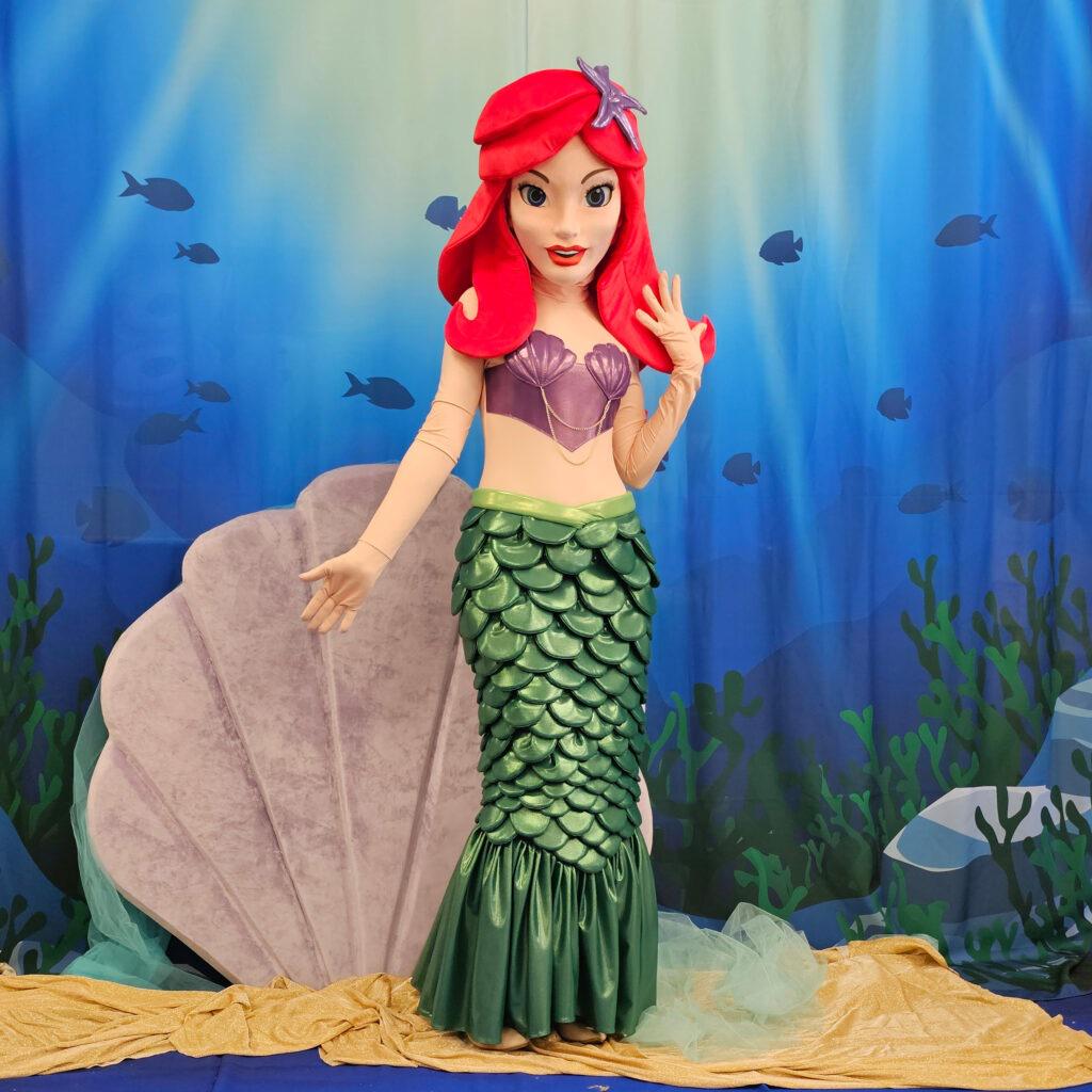 Enchanted Sea Princess - Mermaid Mascot Costume With Realistic 3D Head ...