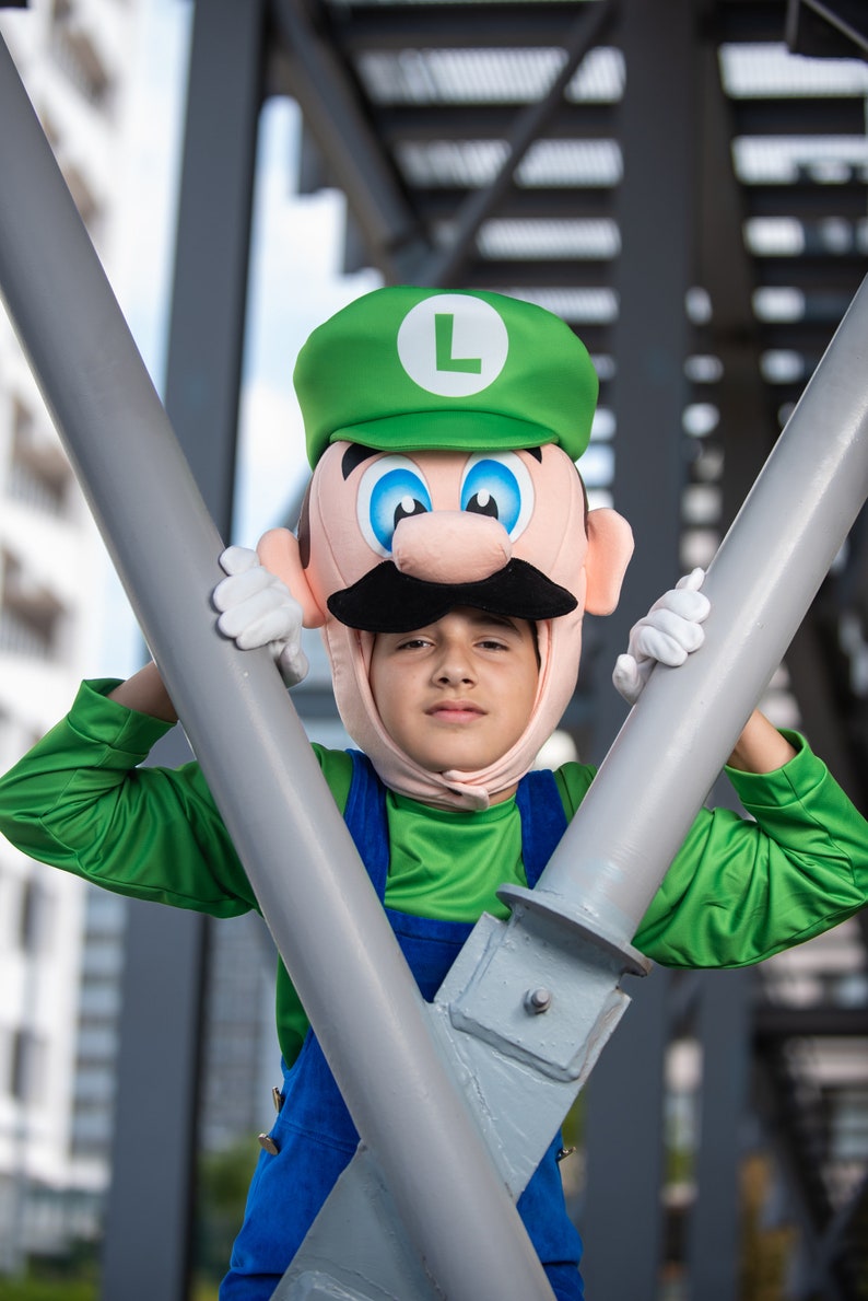 Luigi Costume, Super Mario Bros, Fleece Party Costume - Etsy