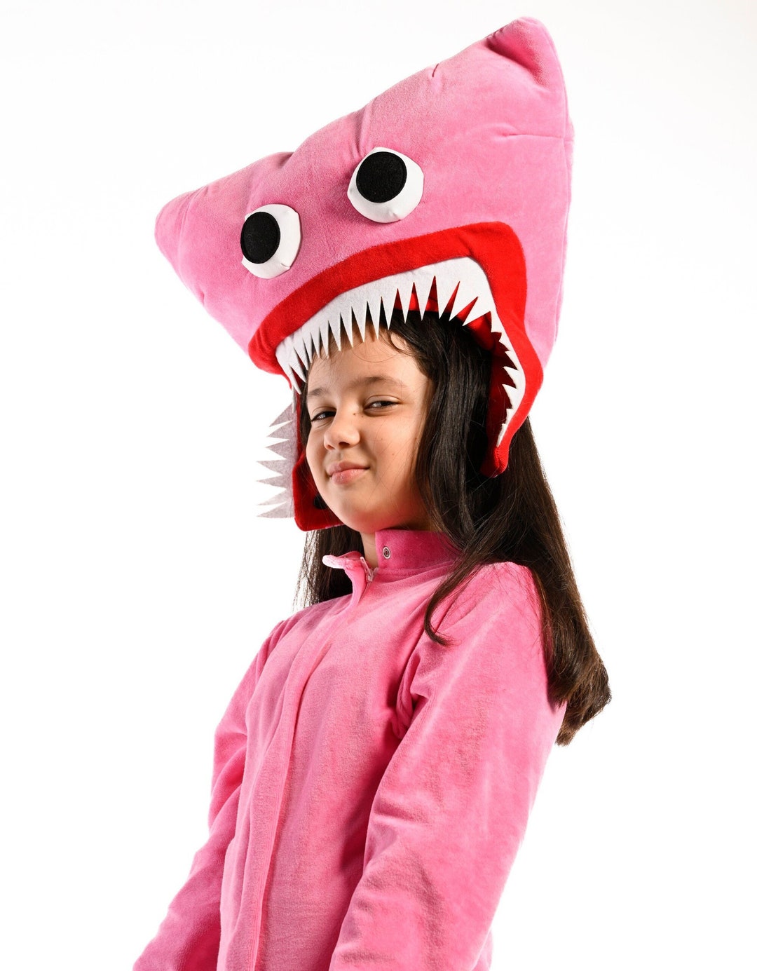 Pink Huggy Wuggy Fleece Costume, Poppy Playtime Mascot - Etsy