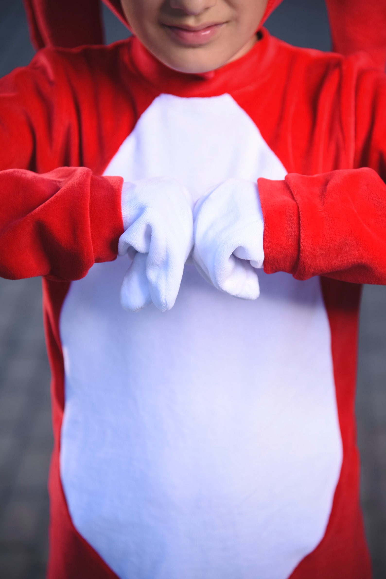 Knuckles Red Sonic Fleece Costume - Kids Cartoon Party - Etsy