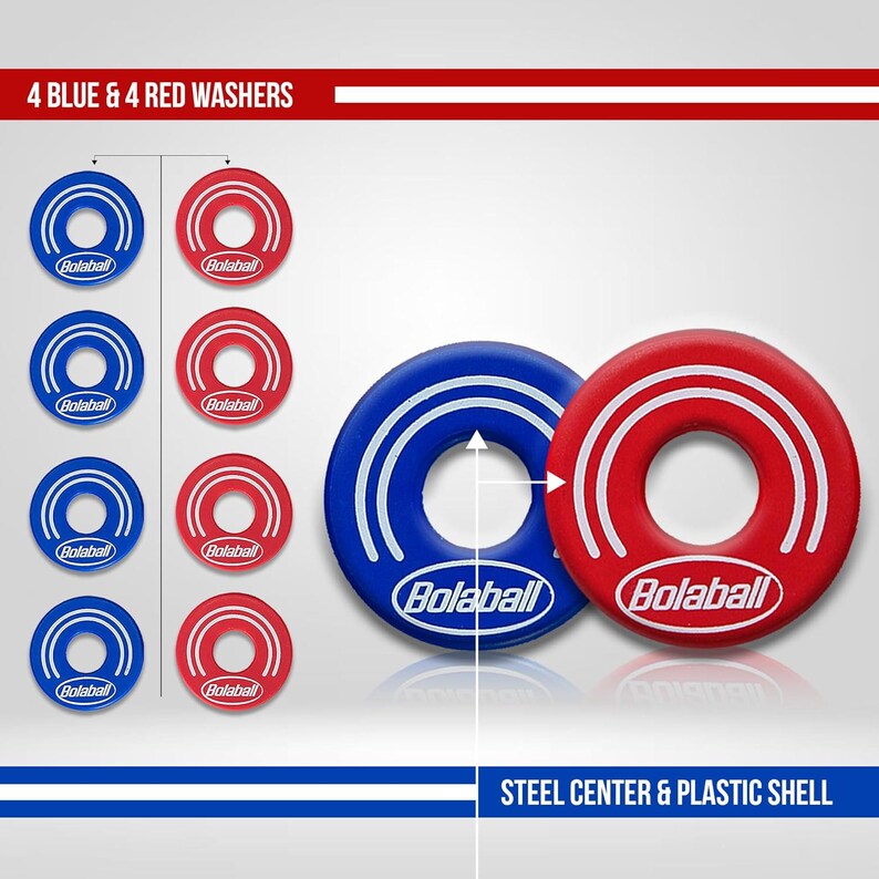 Replacement Washers for Washer Toss Game Set of 8 | Plastic Coated ...
