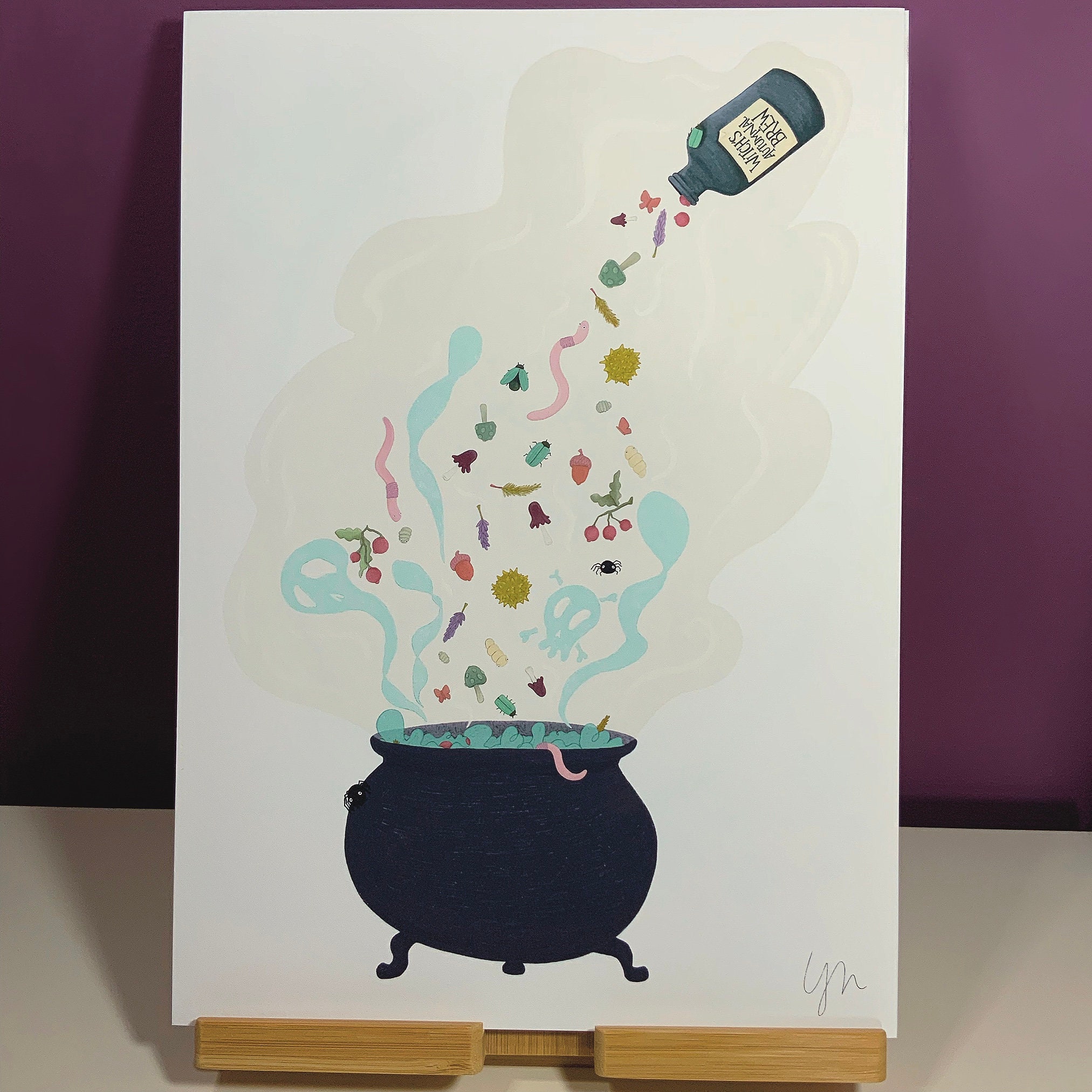 Witches Cauldron Art Print - Etsy