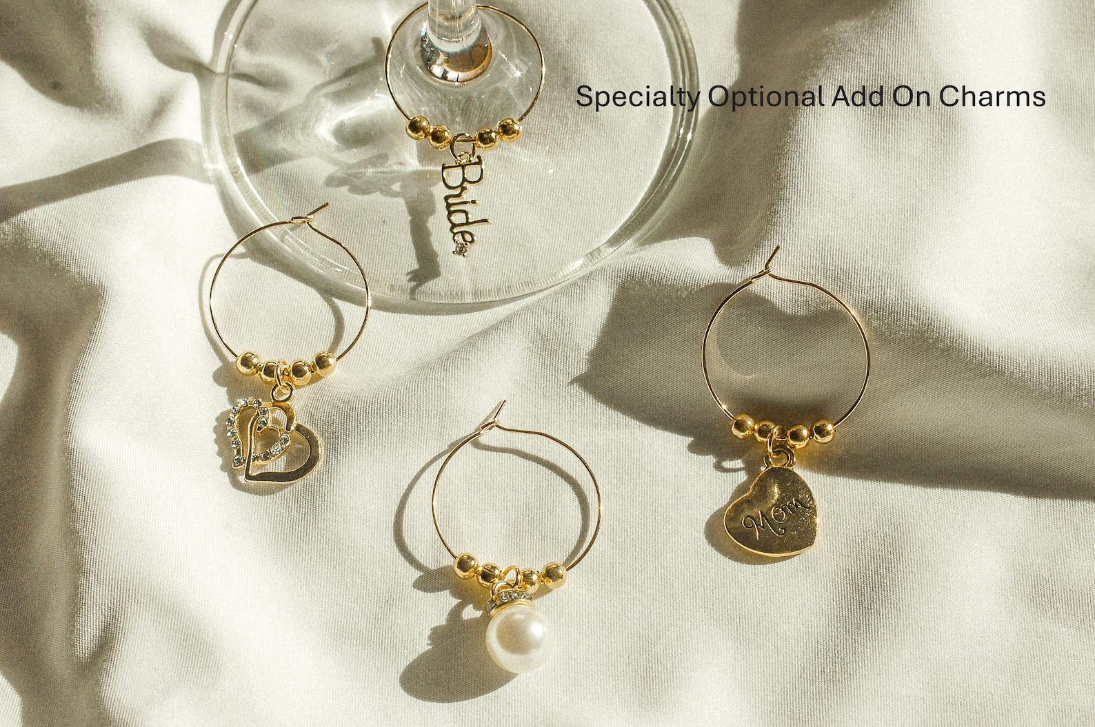 Tulip Floral Wine Charms Set of 6 or 8 Handmade by Juju - Etsy