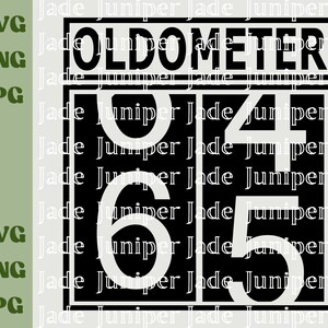 Oldometer Svg GROWING BUNDLE Funny Birthday Instant - Etsy