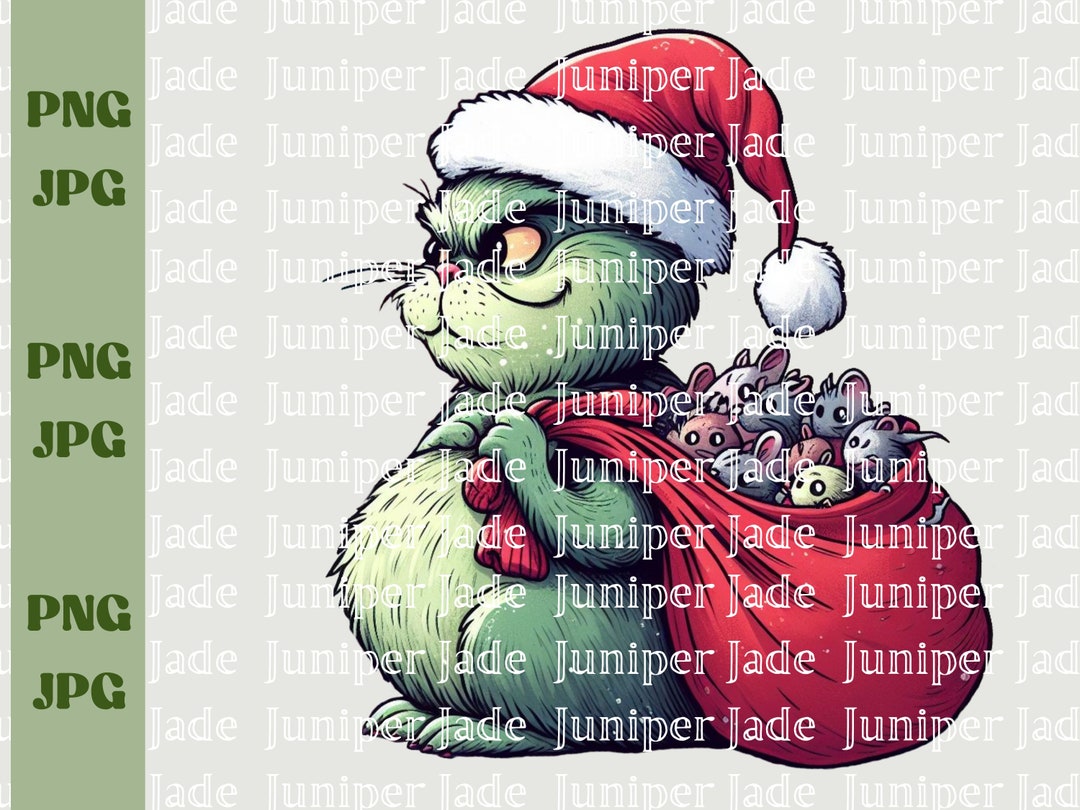 Grinch Png Christmas Grinch Cat Png Christmas Png - Etsy