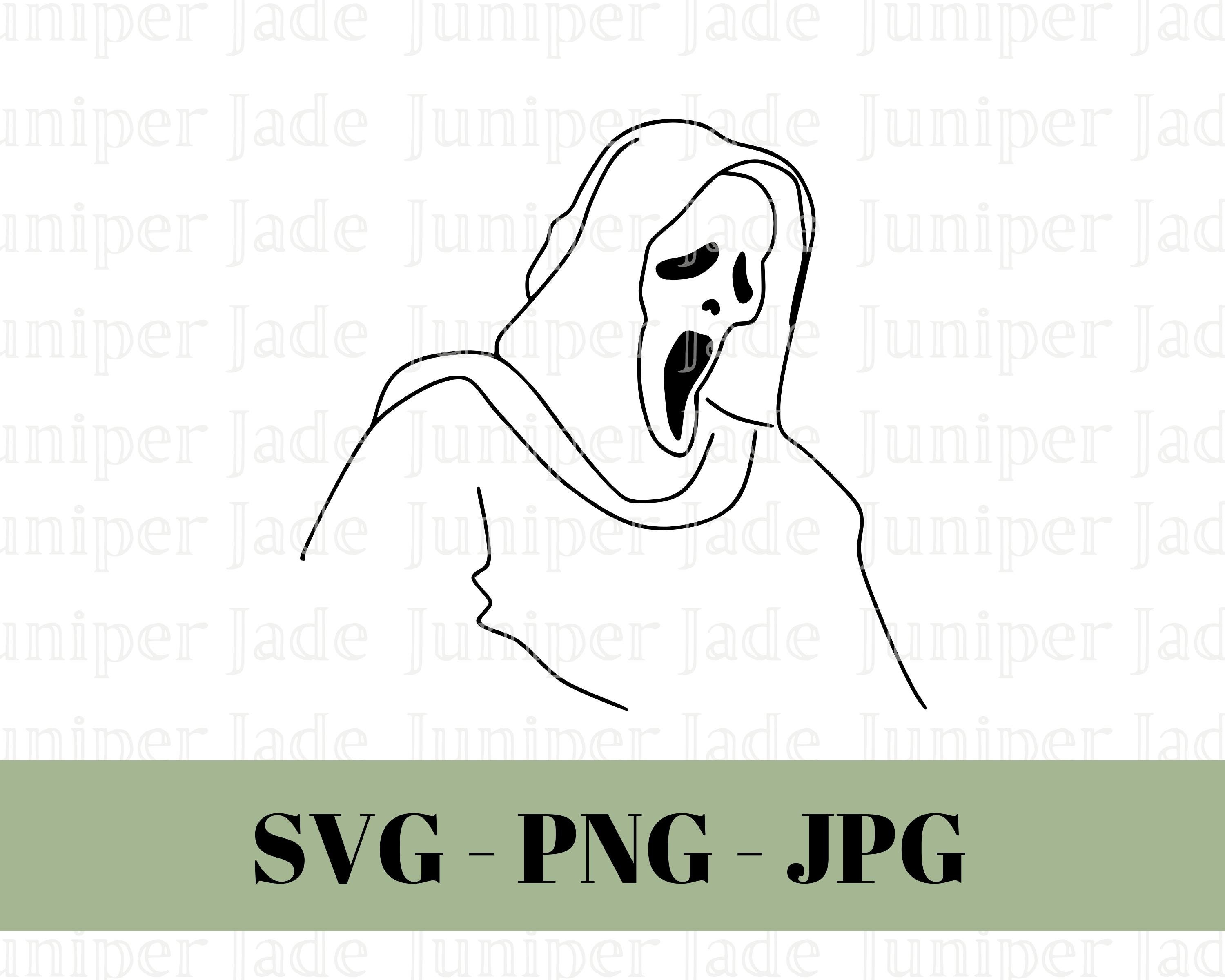 Scream Character Svg Horror & Halloween Instant Digital - Etsy