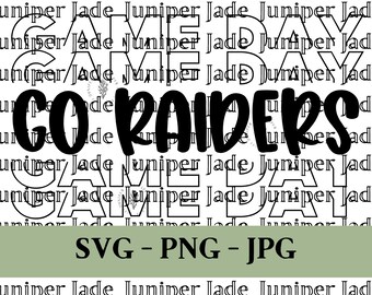 Raiders Stacked Font - Etsy