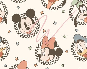 Pastel Magical Mouse Park Day Spring and Summer Repeating Pattern for ...