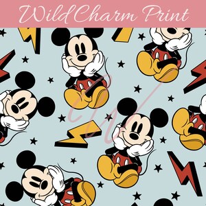 Vintage Mouse Seamless File, Magical Mouse Seamless, Summer and Fall ...