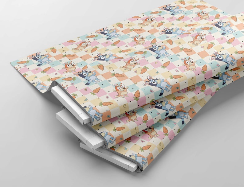 Blue Dog and Friends Seamless Pattern, Easter Seamless, Magical Easter ...