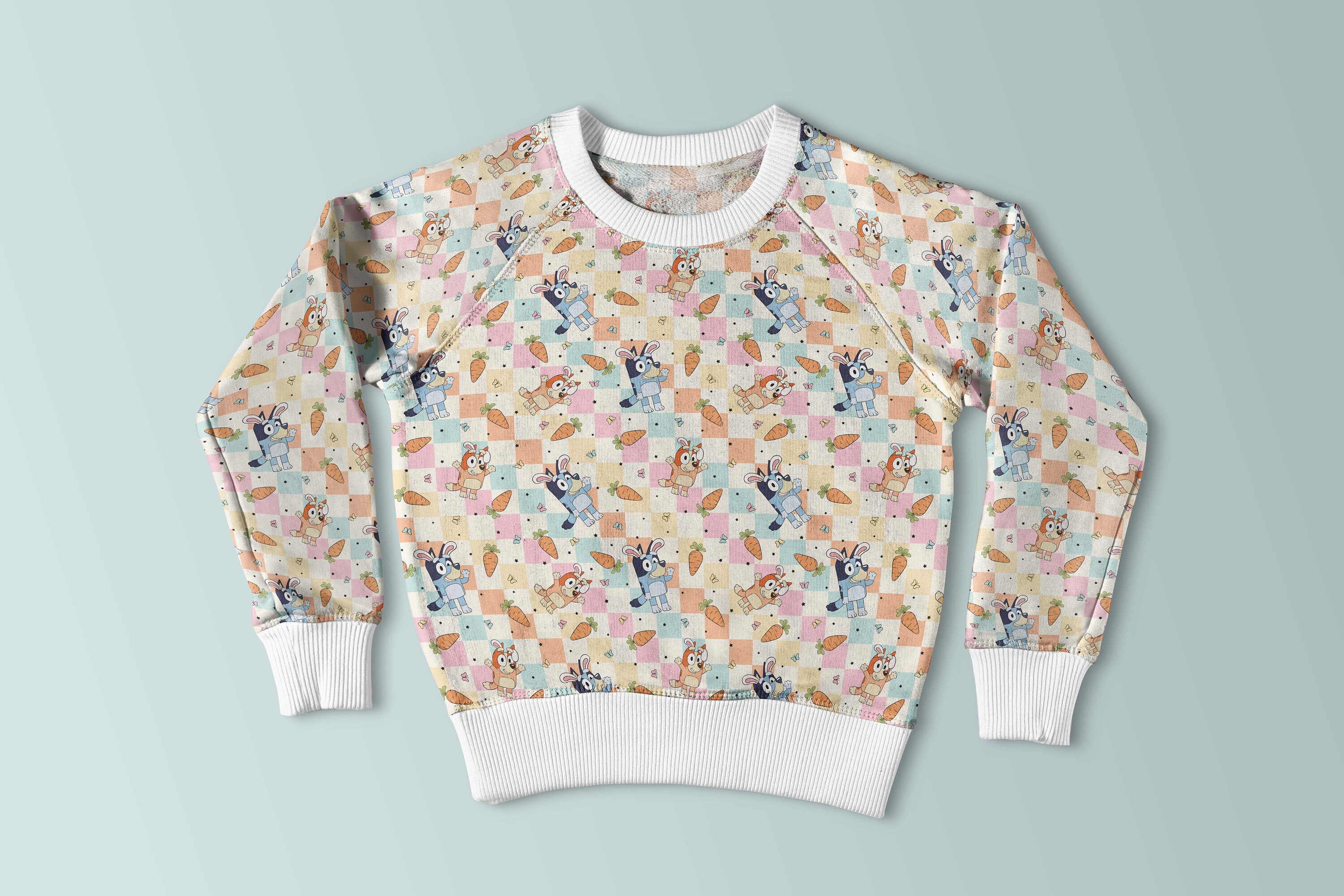 Blue Dog and Friends Seamless Pattern, Easter Seamless, Magical Easter ...