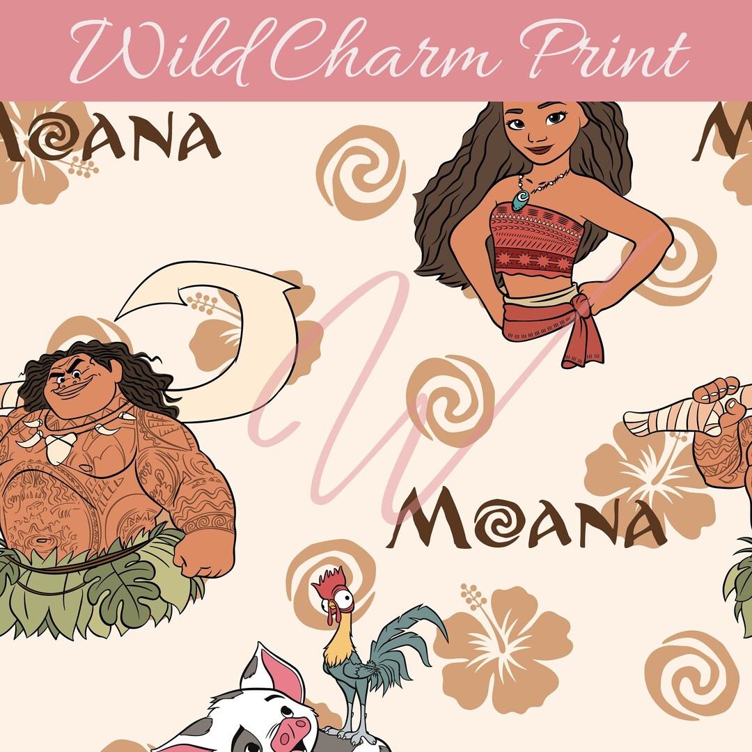 Maui Princesses Seamless File, Princess Seamless, Magical Summer ...
