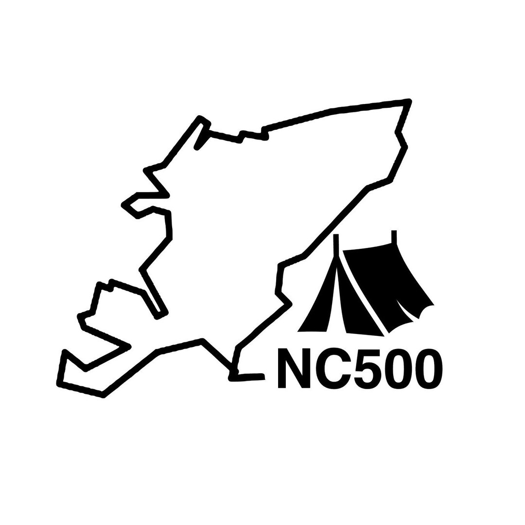 NC500 Tent Camping the North Coast 500 Scotland Road Trip Vinyl Decal ...