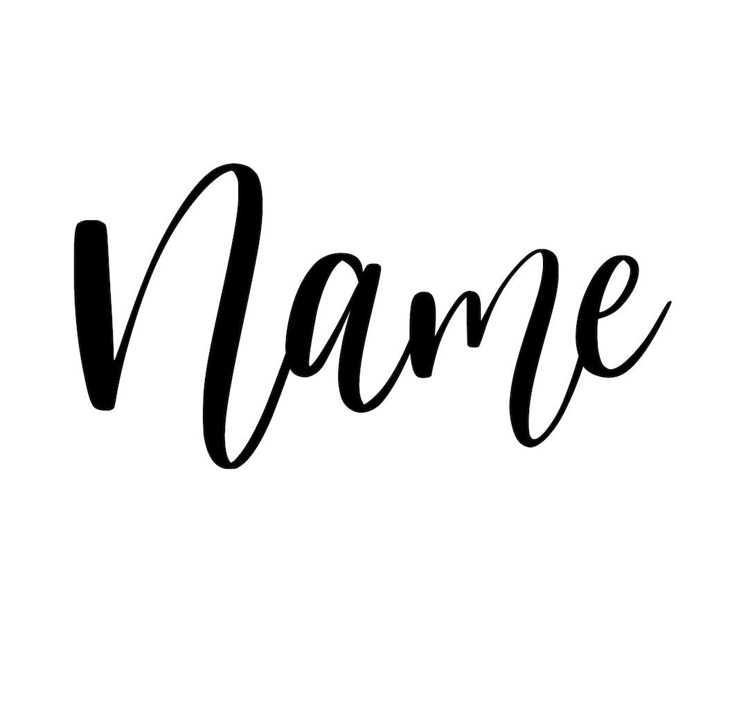 Name Only Vinyl Decal Sticker 28cm Max Ideal for Balloons/gift Boxes ...